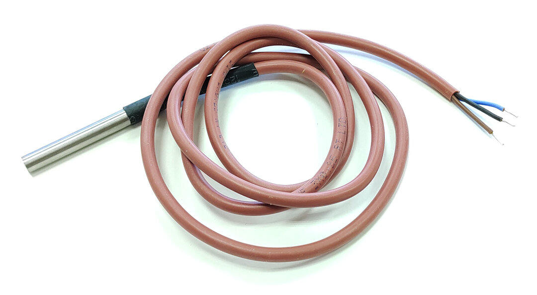 Герметичный датчик температуры DS18B20, IP67, трехпроводный, 1 м