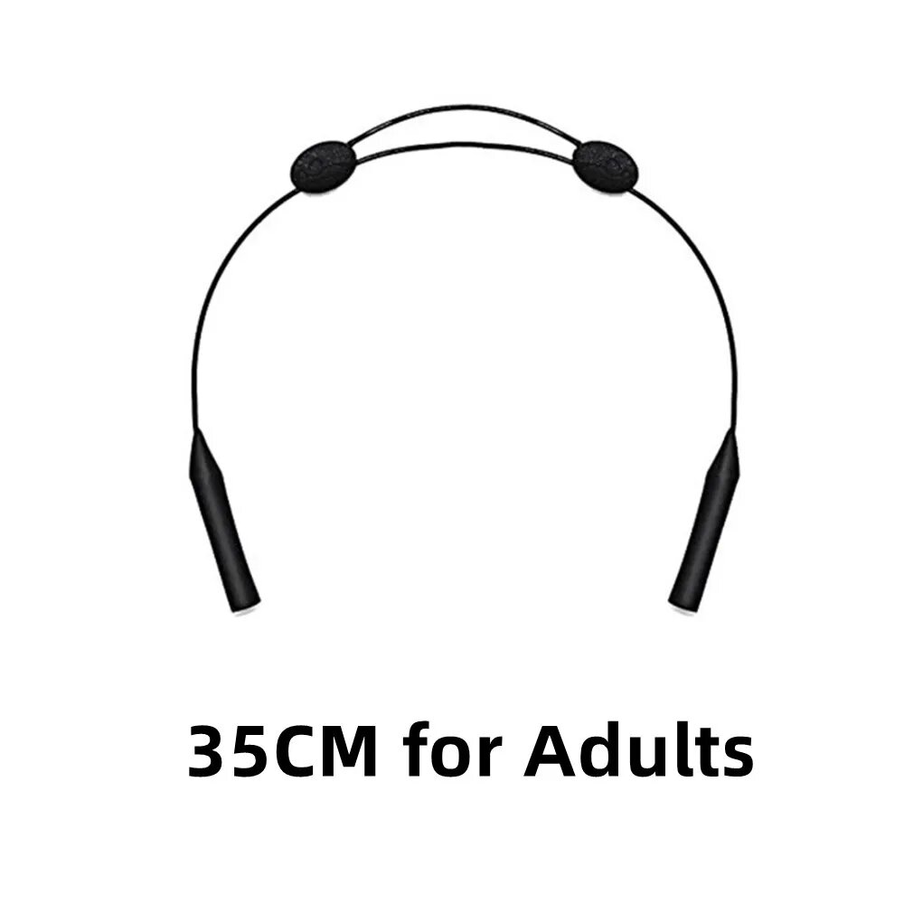 Регулируемый фиксатор для очков KLASSNUM из силикона Black-35cm