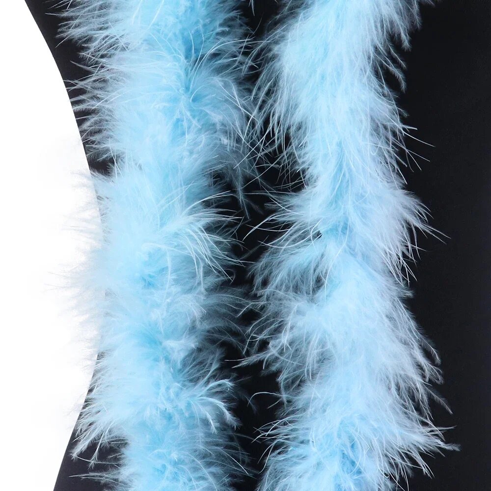 Натуральные перья марабу для декора