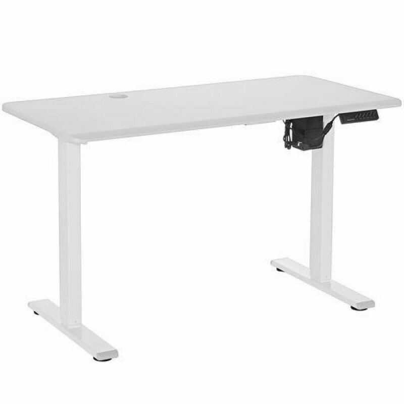 Стол компьютерный COUGAR Mossa 120, белый, с кабель-каналом, регулировка высоты, 120х60х115 см