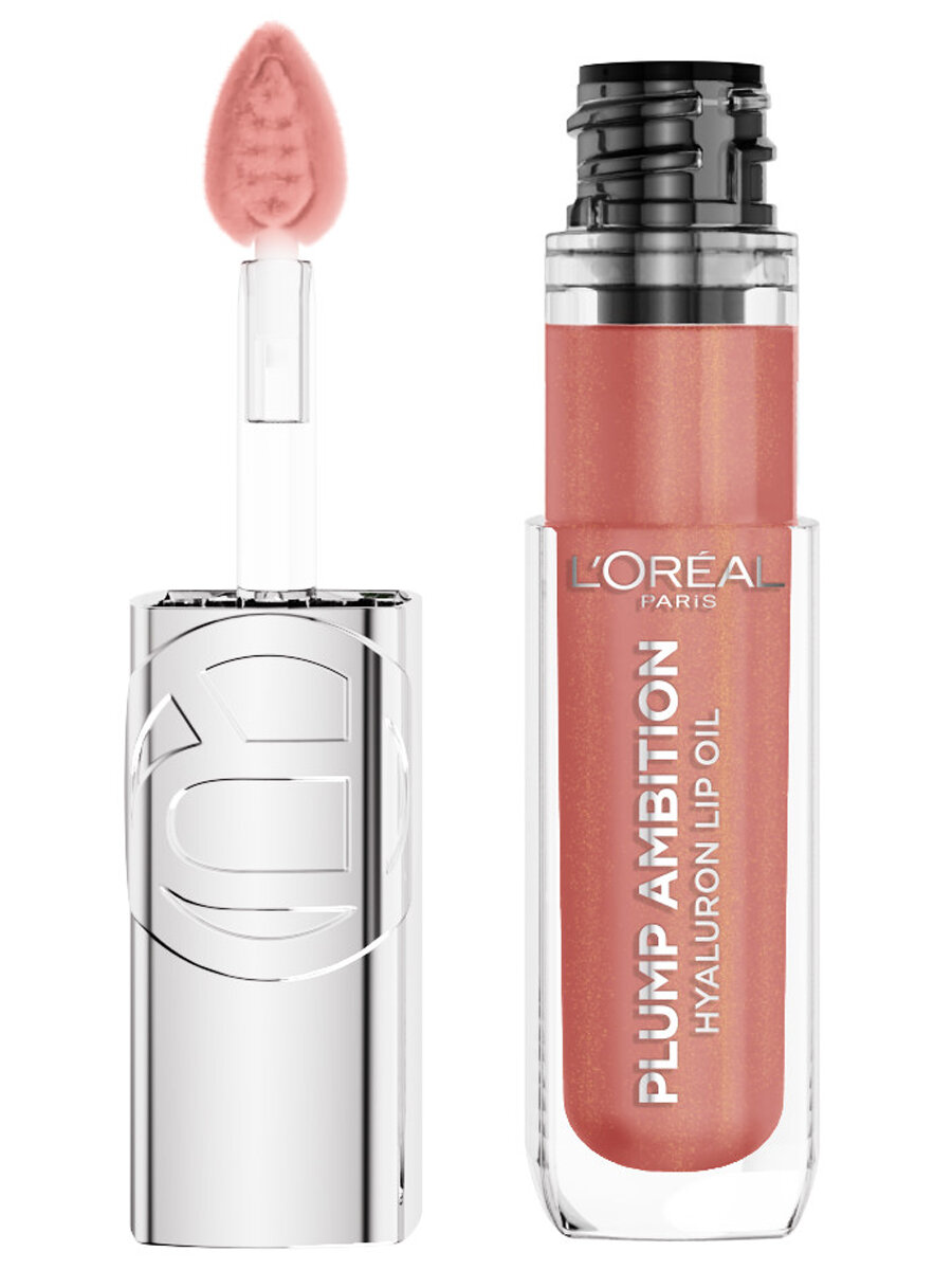 Блеск-масло для губ L'Oreal Paris Paradise Plump Ambition, тон 650 Nude Macaron