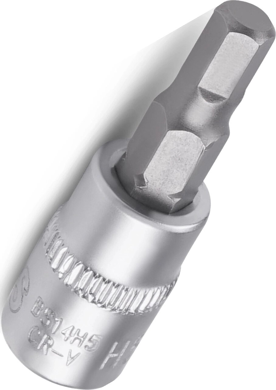 Головка со вставкой 1/4' шестигранной (5 мм, L=38 мм) AVS BS14H5