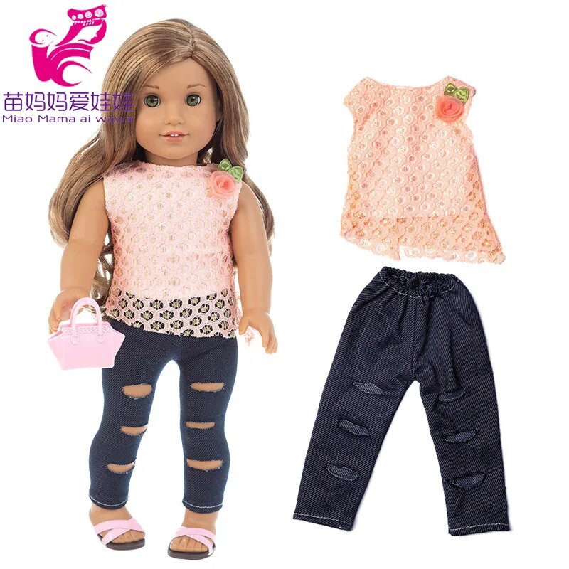 18-дюймовая кукольная одежда для девочек, лыжное пальто для 18-дюймовых кукол, зимняя одежда, толстая куртка