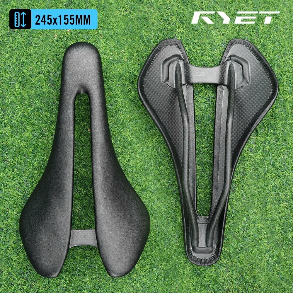 RYET Седло велосипедное карбоновое 245x155mm, черное