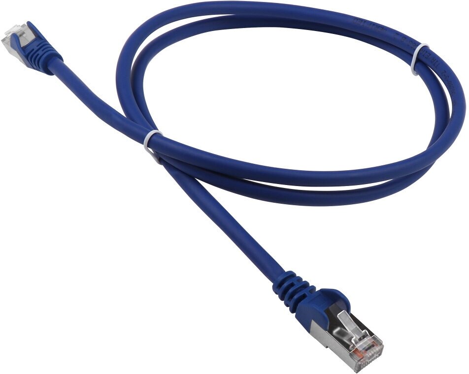 Патч-корд Lanmaster LAN-PC45/S5E-5.0-BL FTP вилка RJ-45-вилка RJ-45 категории 5е 5м синий LSZH (упаковка: 1 штука)