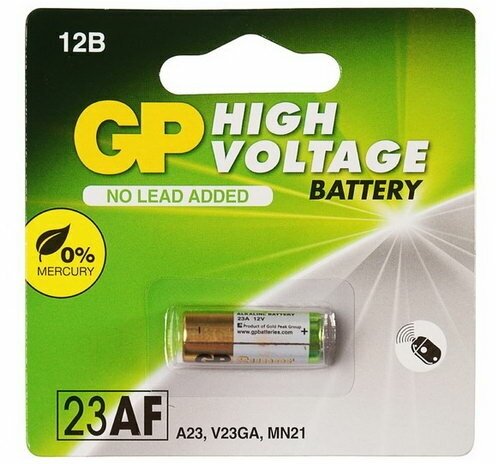 Батарейка алкалиновая Mercury Free, А23, температура эксплуатации, °c: от -20 до 50 °c