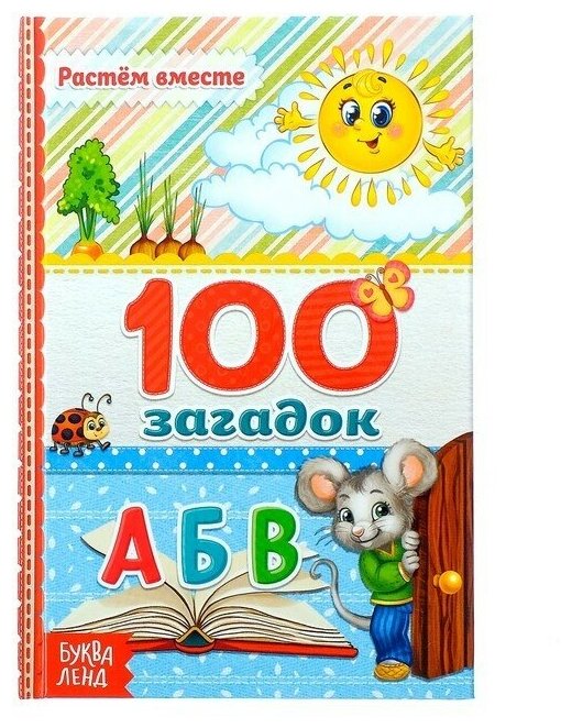Книга в твёрдом переплёте 100 загадок , 48 стр.