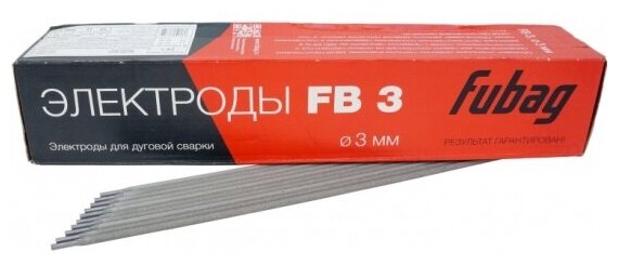 Электроды сварочные Fubag FB 3, 3.0 мм, пачка 5 кг