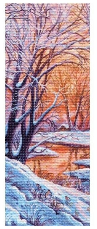 Рисунок на канве Матренин Посад "Зимний вечер", 40x90 см