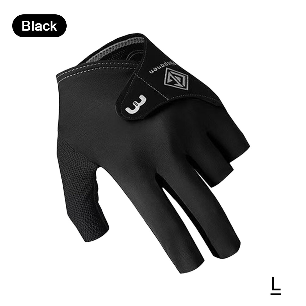 1 шт. перчатка без пальцев для бильярда на левую руку, эластичная, дышащая, нескользящая, тонкая, самоклеящаяся