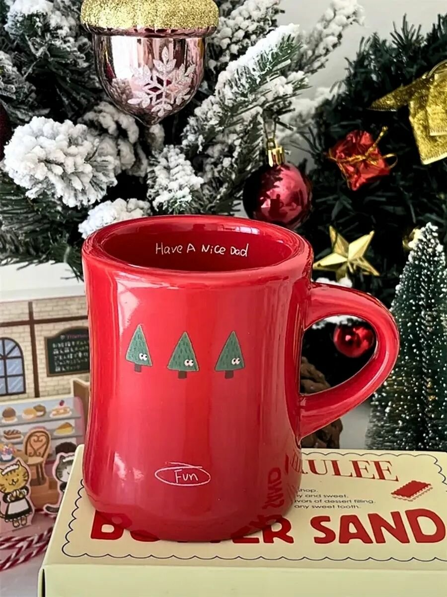 Кружка новогодняя; кружка для чая; чашка для кофе