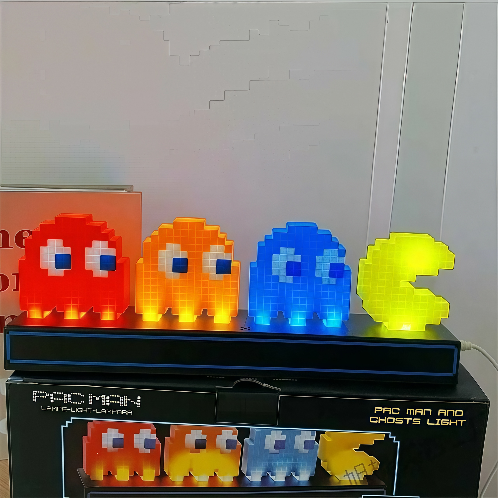 Ритм-атмосферный свет с голосовым управлением Pac-Man Пиксельный датчик ритма Свет