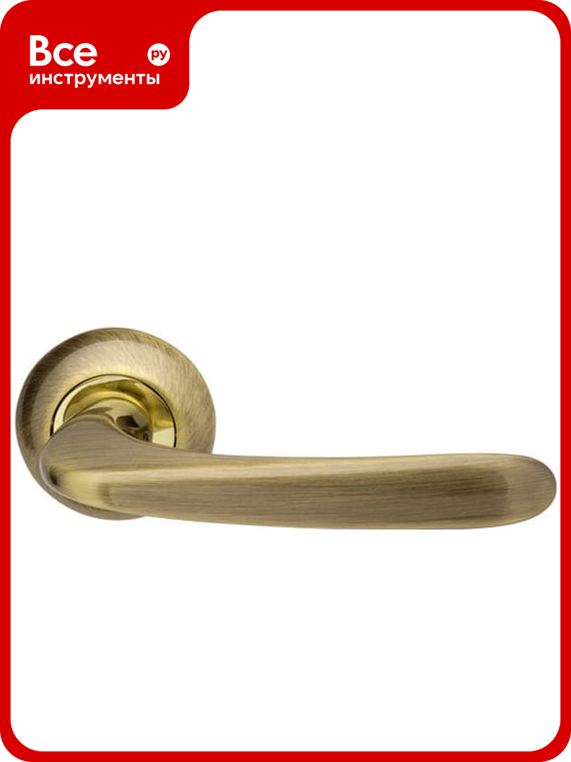 Раздельная ручка ARMADILLO R. LD54. Pava (Pava LD42) AB/GP-7 бронза/золото TECH (кв. 8x140) 40179