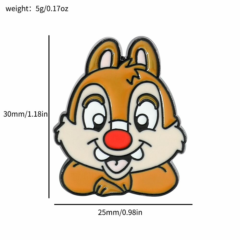 MINISO Брошь с персонажем мультфильма Диснея, личность, креативная анимация, периферийный элемент, милый, очень милый, высококачественный металлический значок, аксессуары