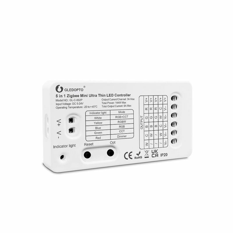 Низковольтный диммер 5-24 В Mini 5-In-1 Контроллер световой ленты MyPads