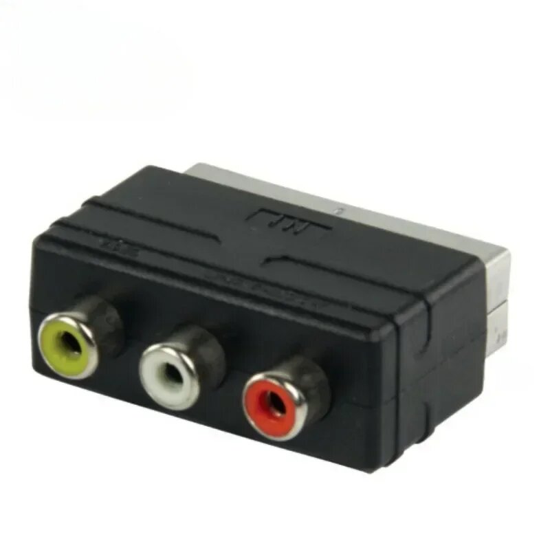Scart to 3RCA Phono AV кабель-адаптер black 1PCS