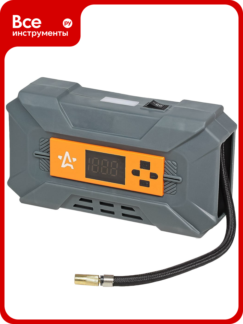 Компрессор AIRLINE MASTER LE электронный манометр, пластиковый корпус, фонарь, в сумке, 22 л/мин, 7 атм CA-030-14L