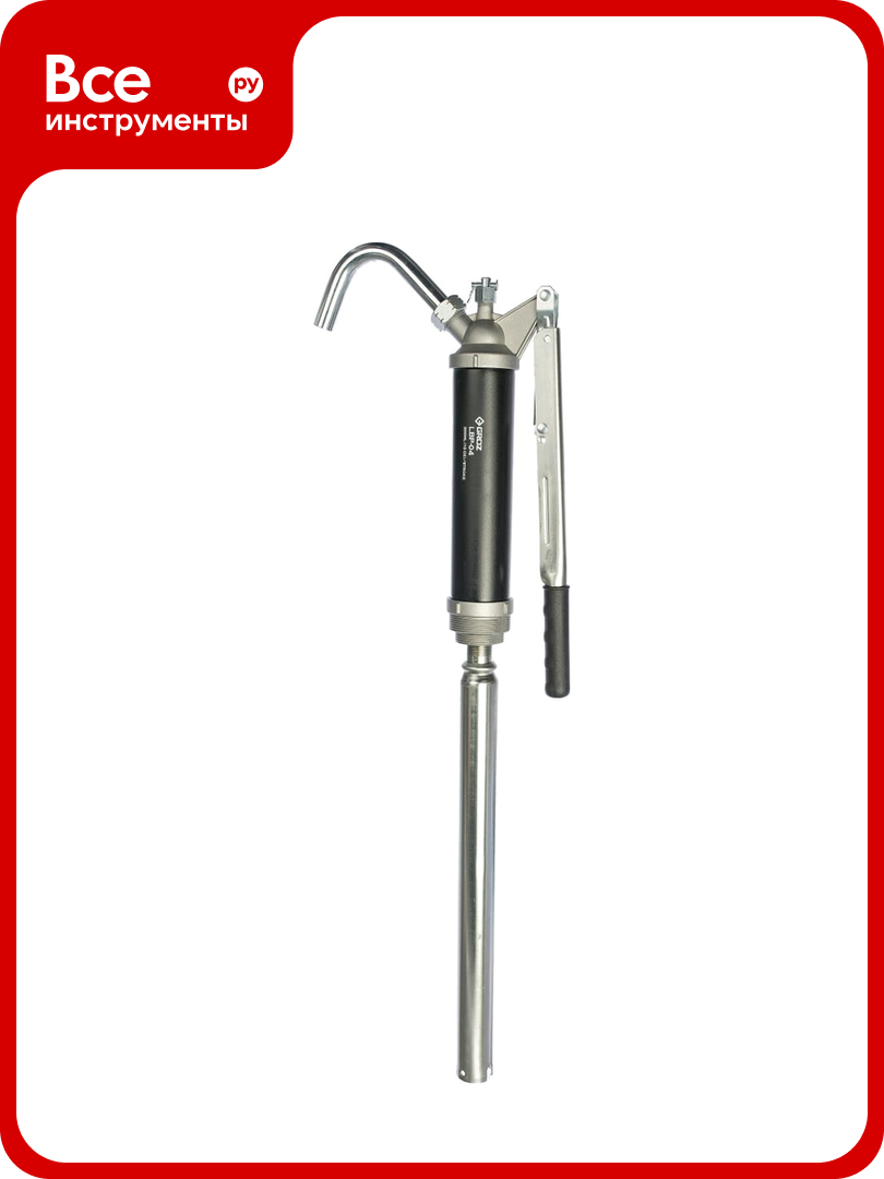 Бочковый рычажный насос для масел GROZ GR44100 - LBP/04, 300мл/ход, с материалами на водной основе