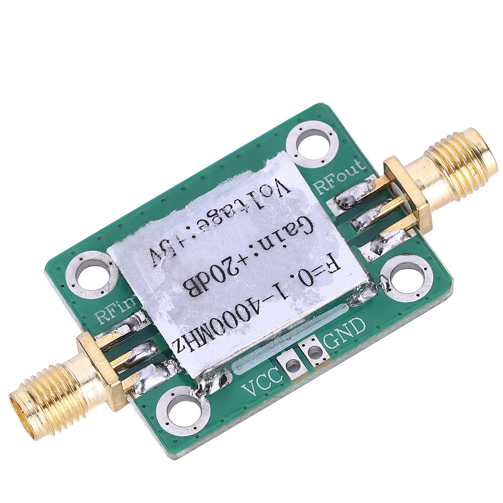 Модуль радиочастотного микроволнового усилителя, малошумящий, широкополосный, 0,1-4000 МГц, электронные компоненты.