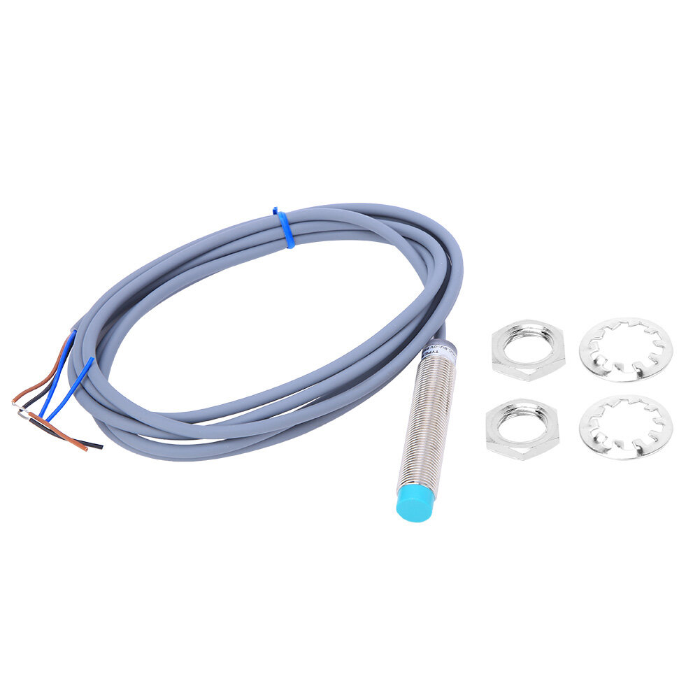 Датчик приближения BERM, металлический, индуктивный, φ12 мм, DC10-30 В, 3-проводной, NPN, нормально замкнутый, 4 мм