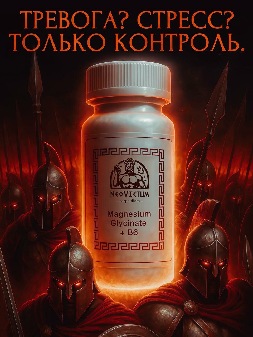 Магний + B6 (Бисглицинат) / Витамины от стресса и тревоги