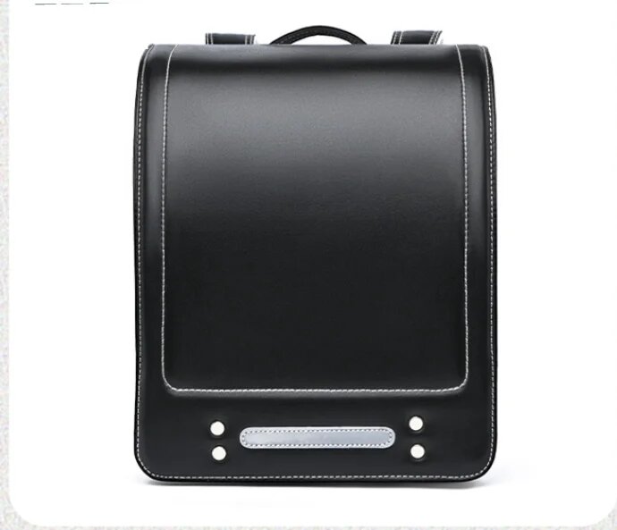 Японские школьные рюкзаки для девочек, Японский Школьный ранец из искусственной кожи для начальной школы, портфель для учеников начальной школы для мальчиков Черный, black