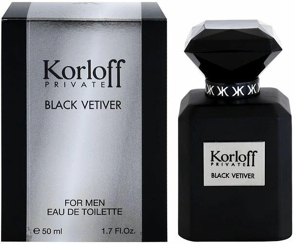 Korloff paris private black vetiver 50ml туалетная вода мужская