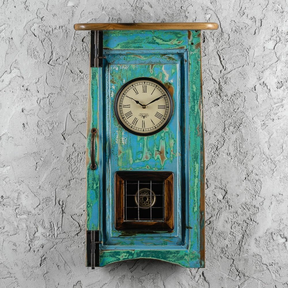 Часы настенные деревянные интерьерные Decor of today 56х5х80, Лофт