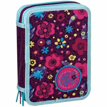 Пенал 3 отделения, полиэстер "Colorful" "Berlingo"