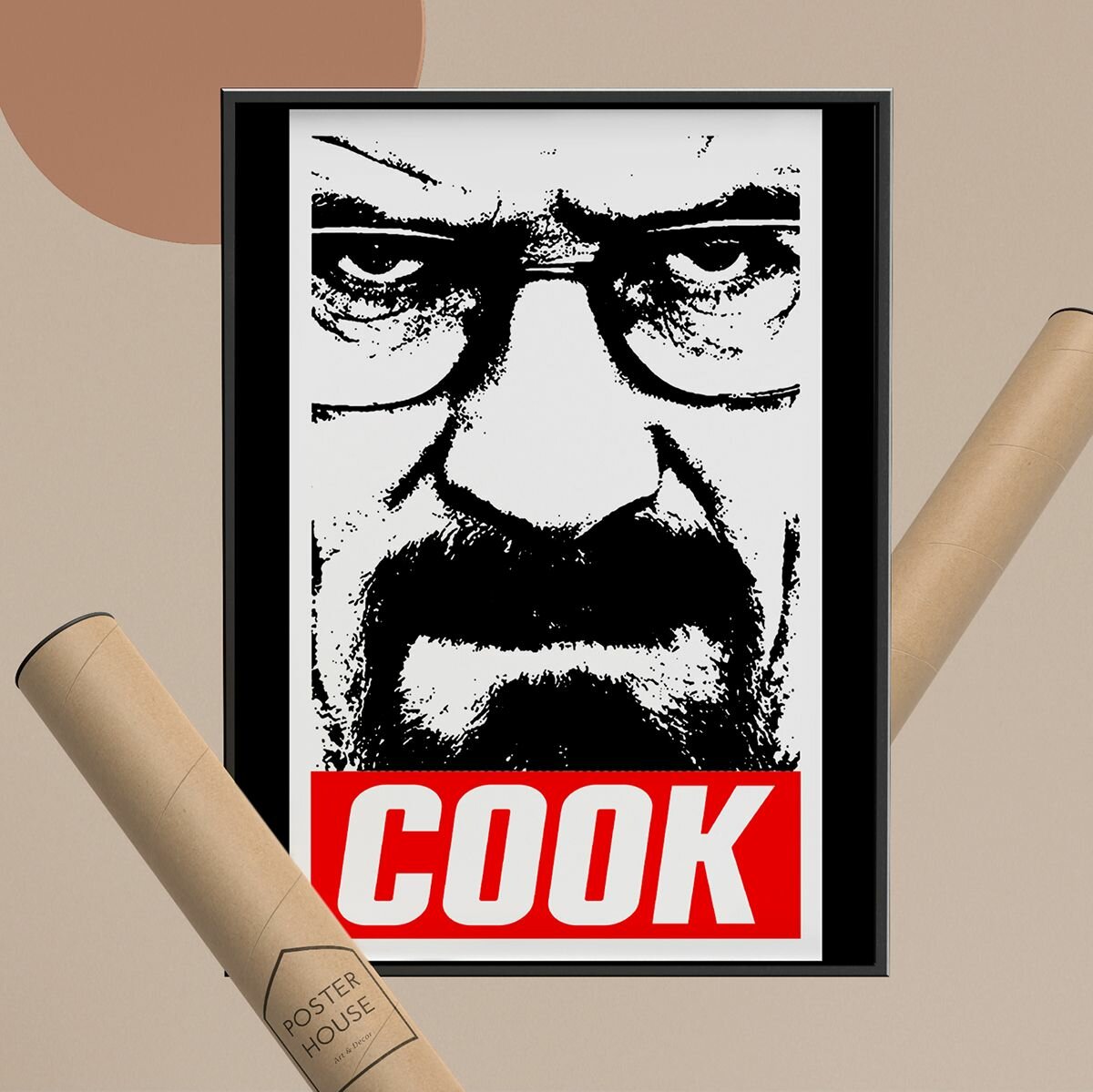 Постер Во все тяжкие 50х70 см без рамы/, Breaking Bad, плакат к сериалу/ Постер для интерьера, в подарок