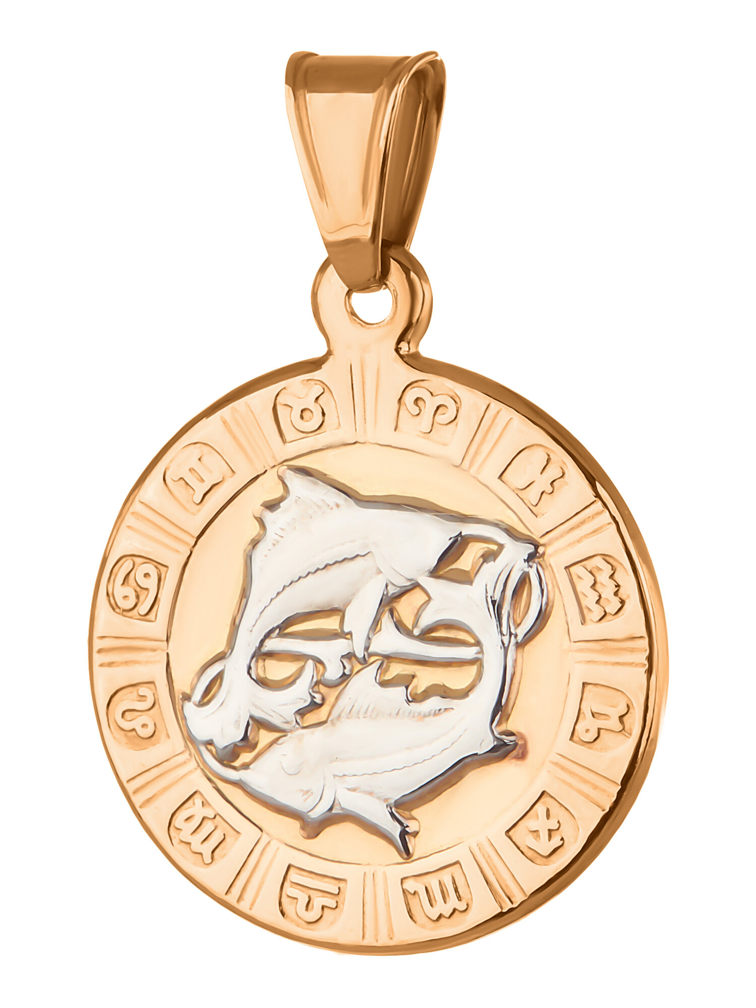 Подвеска, красное золото, 585 проба, родирование