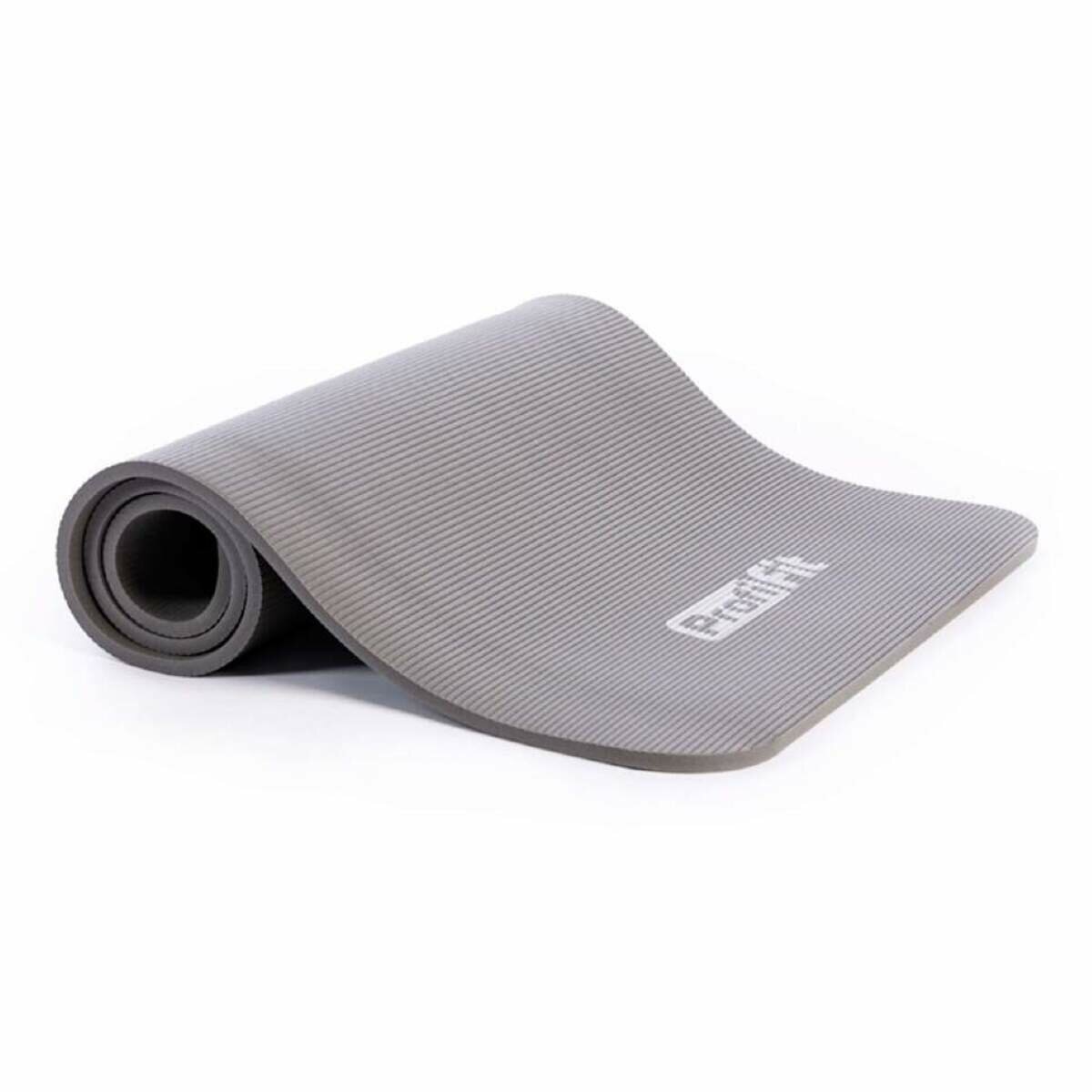 Коврик для йоги и фитнеса PROFI-FIT Soft Line 12 мм серый (140х60х1,2 см)