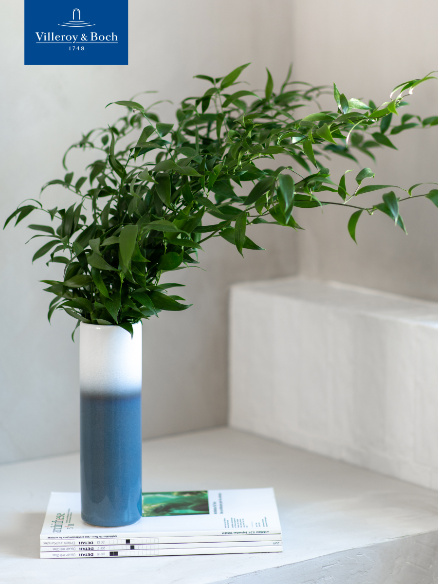 Ваза для цветов 25 см, Lave Home Cylinder bleu, like. by Villeroy & Boch