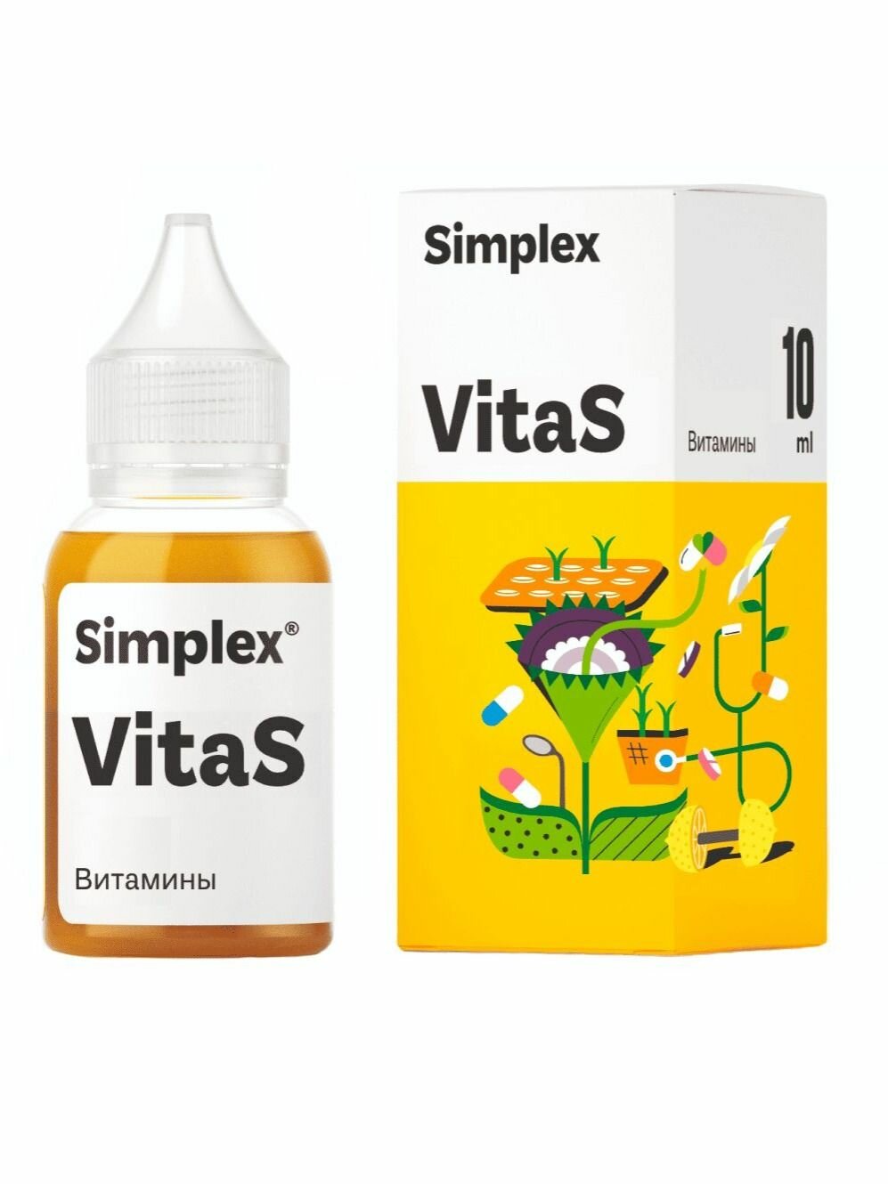 Удобрение с витаминами и аминокислотами Simplex VitaS 10 мл.