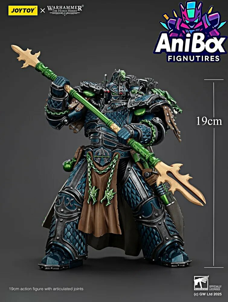 AniBox warhammer 40000 Alpha Legion Alpharius, Primarch of the XXth Legion JOYTOY 1/18 подвижная фигурка сменные аксессуары высокая детализация