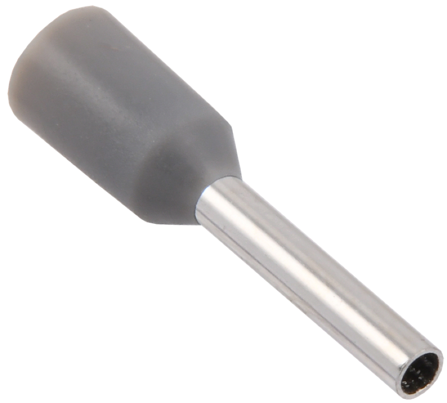 Кабельный наконечник Generica / Дженерика НШВИ 0.75-08, с изолированным фланцем 0.75мм2, UGN11-008-C075-100-G, в упаковке 100шт.