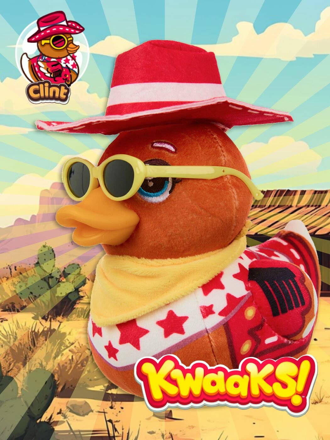 Мягкая игрушка Утка KWAAKS, Квакс, уточка Клинт