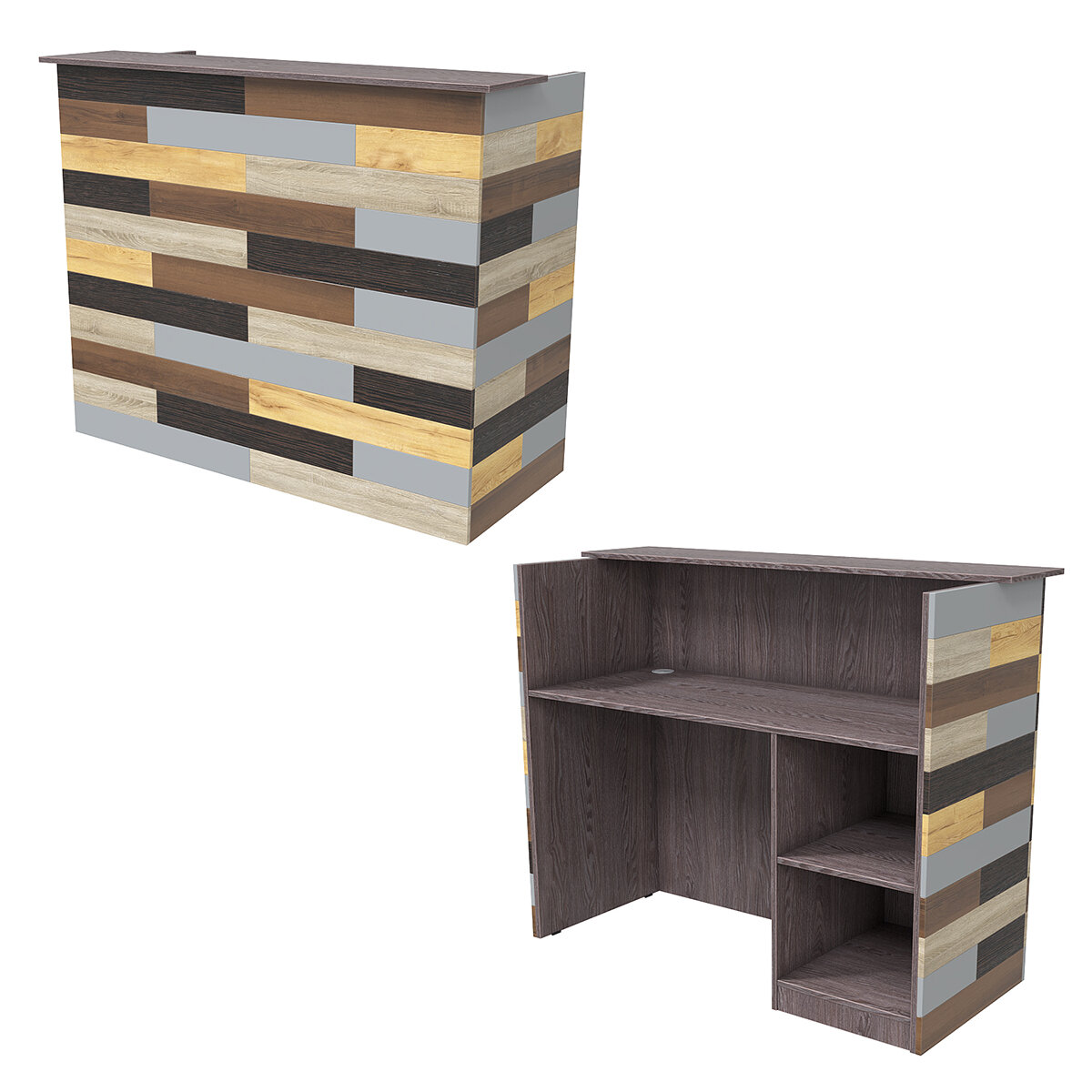 Ресепшн "Мозаика" №41, Ясень Анкор темный - U31105. Производитель товара - компания Westcom.