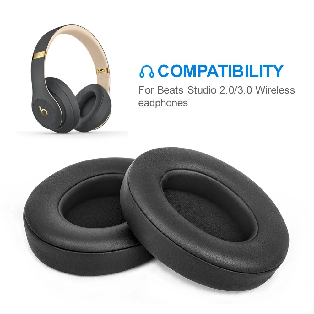 Амбушюры для наушников Beats Studio 2 3 Beats Solo 2 3 из белковой кожи For-Beats-Studio