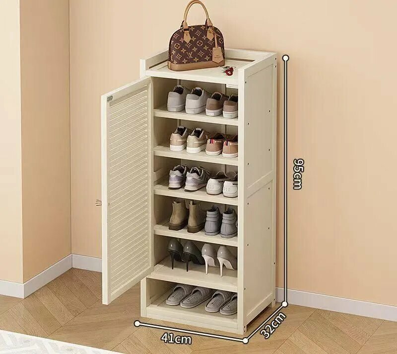 Обувница "INTO YOU", бамбук, МДФ, 7 отделений, напольная, бесцветная