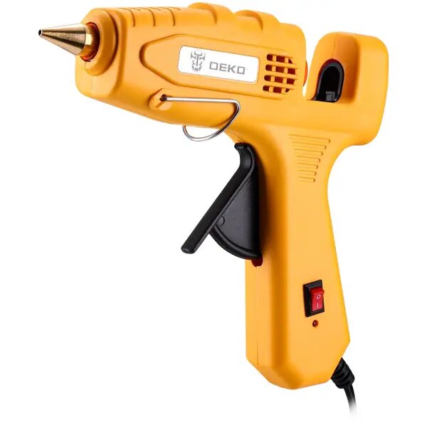 Пистолет клеевой Deko GG-120, 120 Вт, для стержней 11 мм, комплект 10 шт.