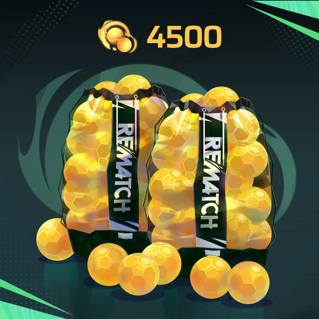 Виртуальная валюта REMATCH 4 500 Квантов (включая 1 000 бонусных), для PlayStation, Турция