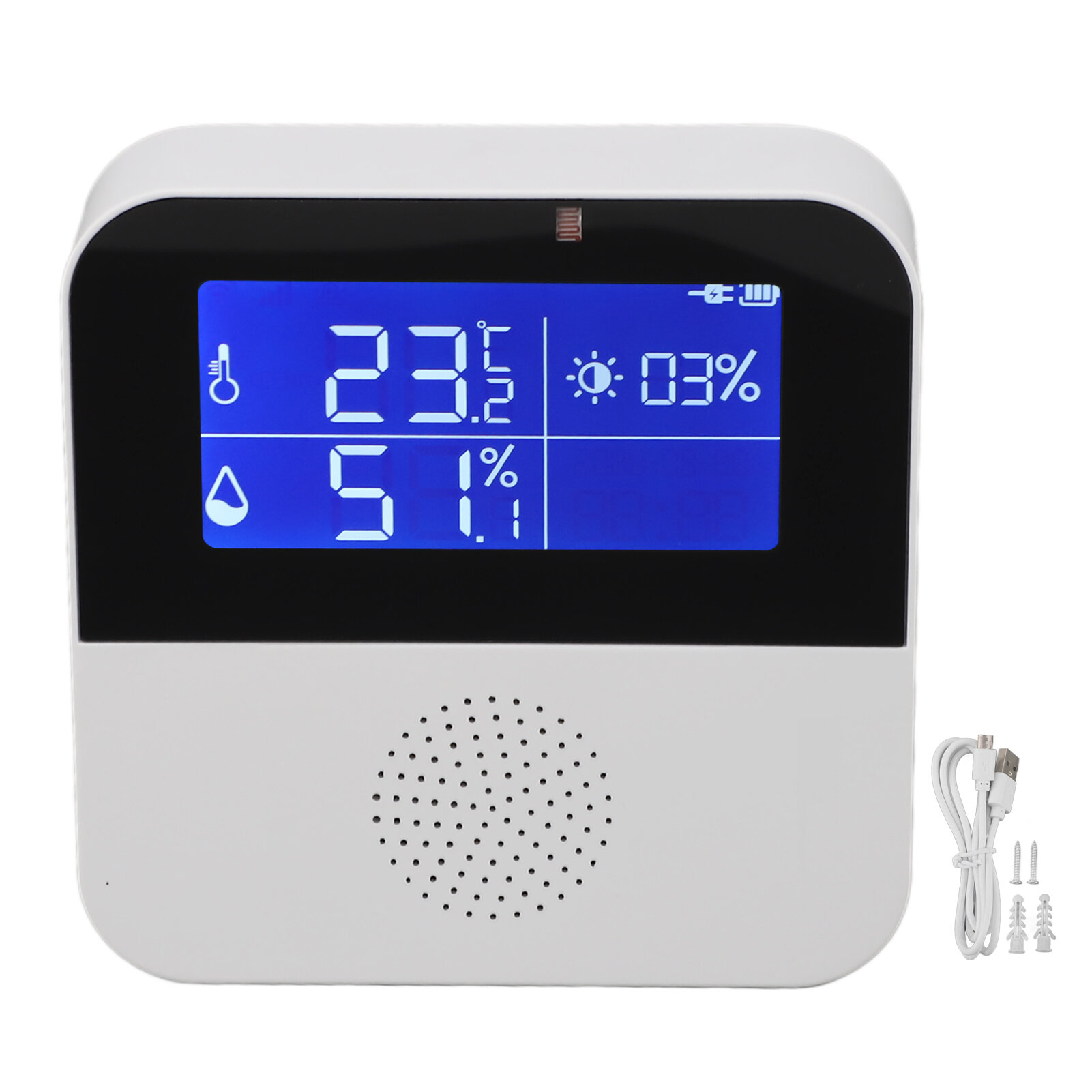 Умный термометр WIFI с точным дисплеем LCD 2,9 дюйма для дистанционного мониторинга влажности Tuya для дома, с функцией измерения в секунду и главными характеристиками