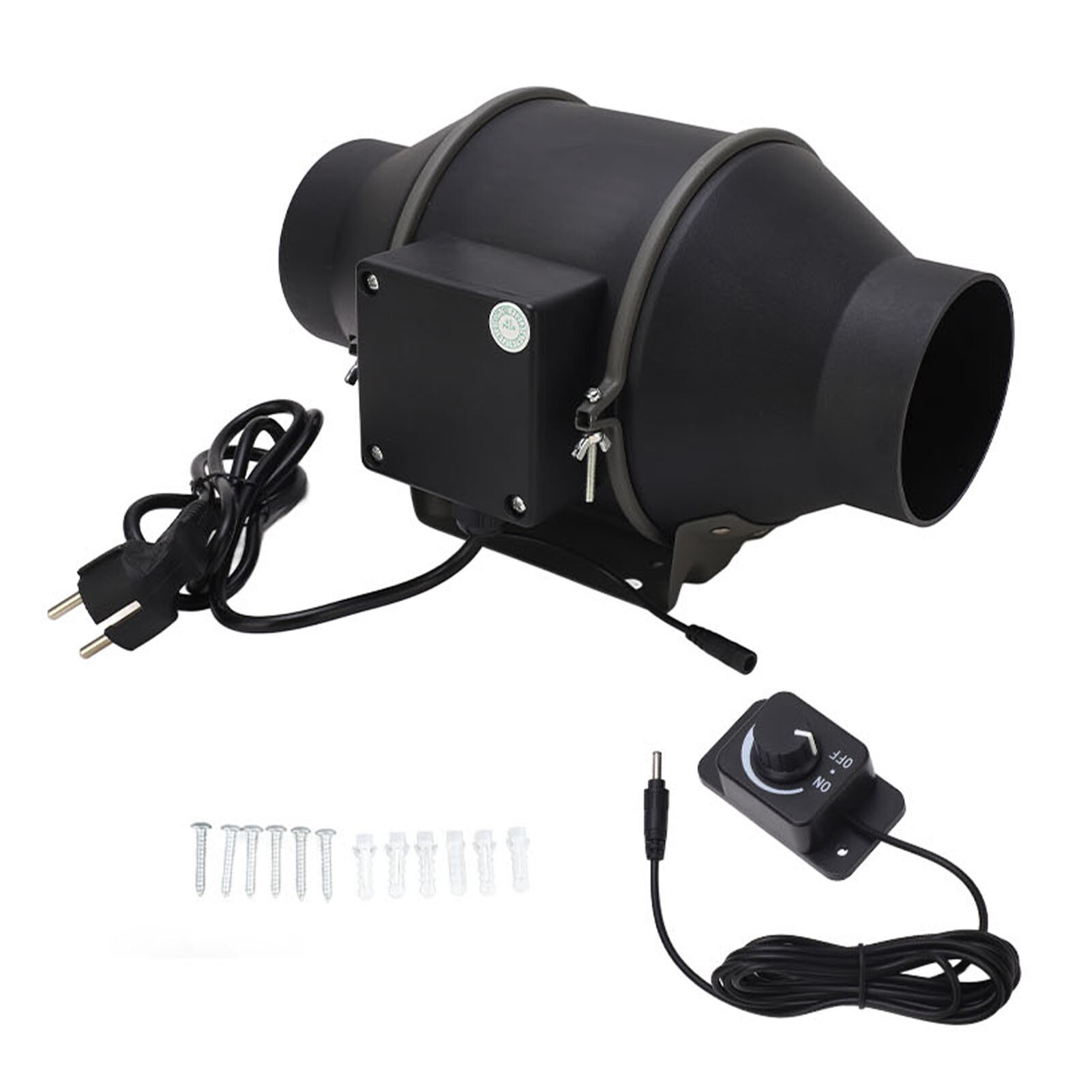 4 -дюймовый вентилятор протока с беспрепятственным контроллером скорости 35 Вт выращивать палатку гидропонную вентиляцию выхлопной вентиляции 110-240 В