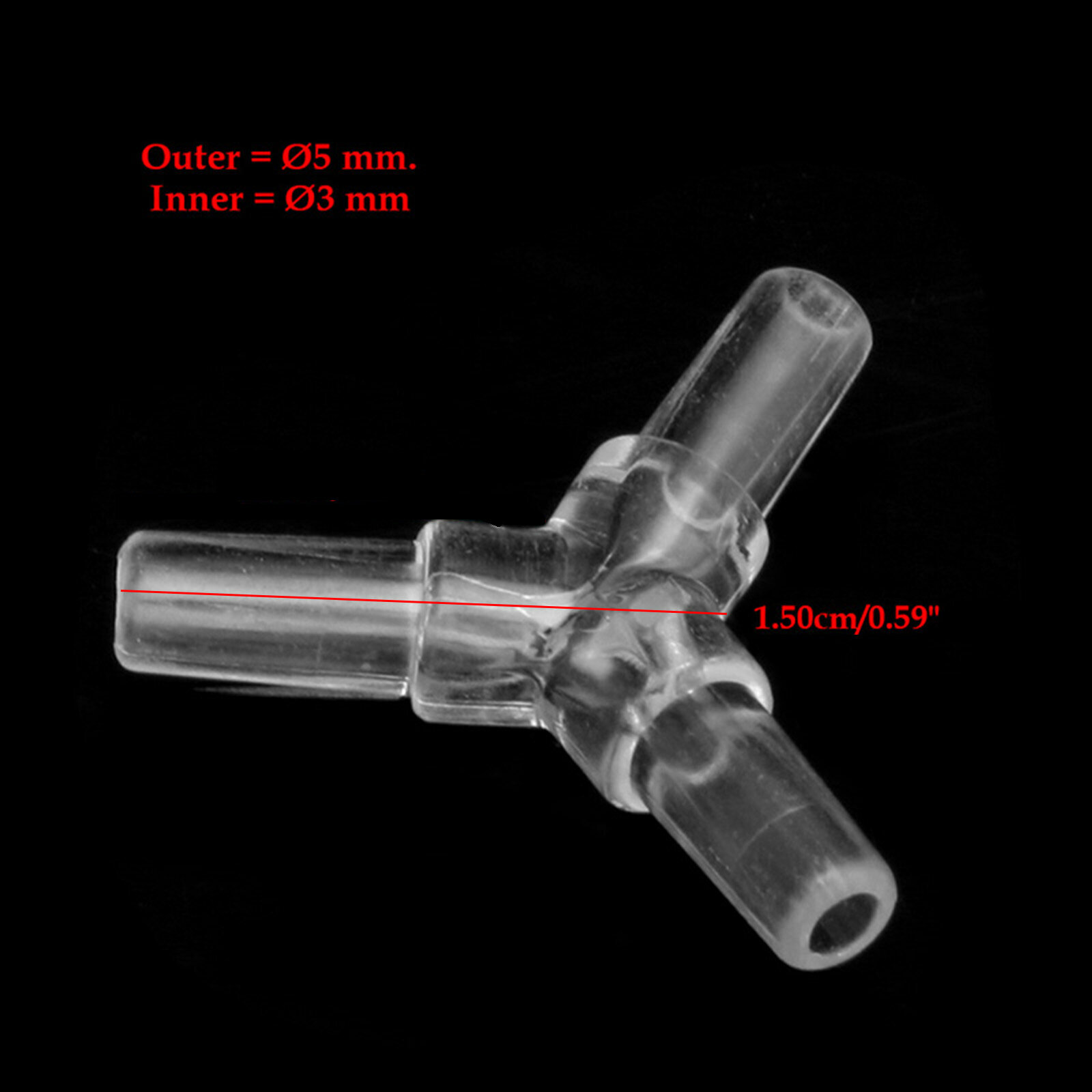 10 шт, насос для насыщения кислородом аквариума, клапан регулирования кислорода, хрустальный тройник