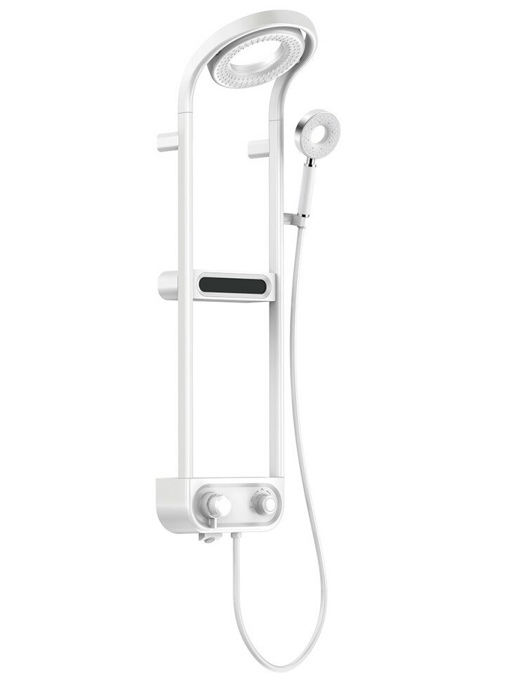 AQM 8004W Душевая система для душа с термостатом, Белый