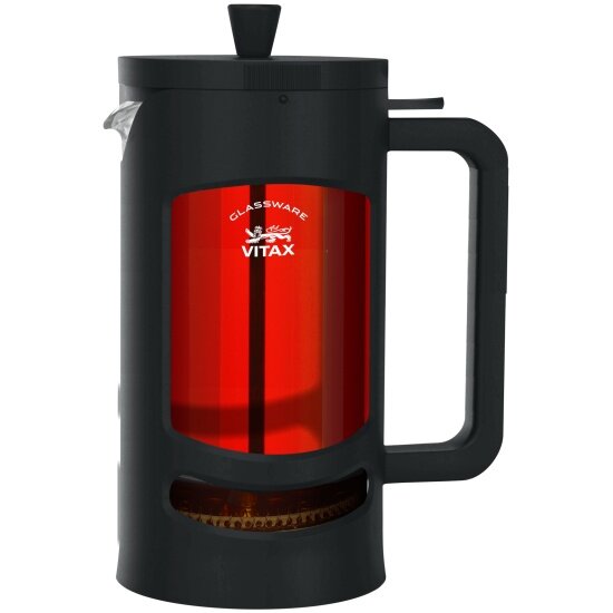 Френч-пресс Vitax New Midlands 1000 мл, стекло/нерж. сталь (VX-3033)