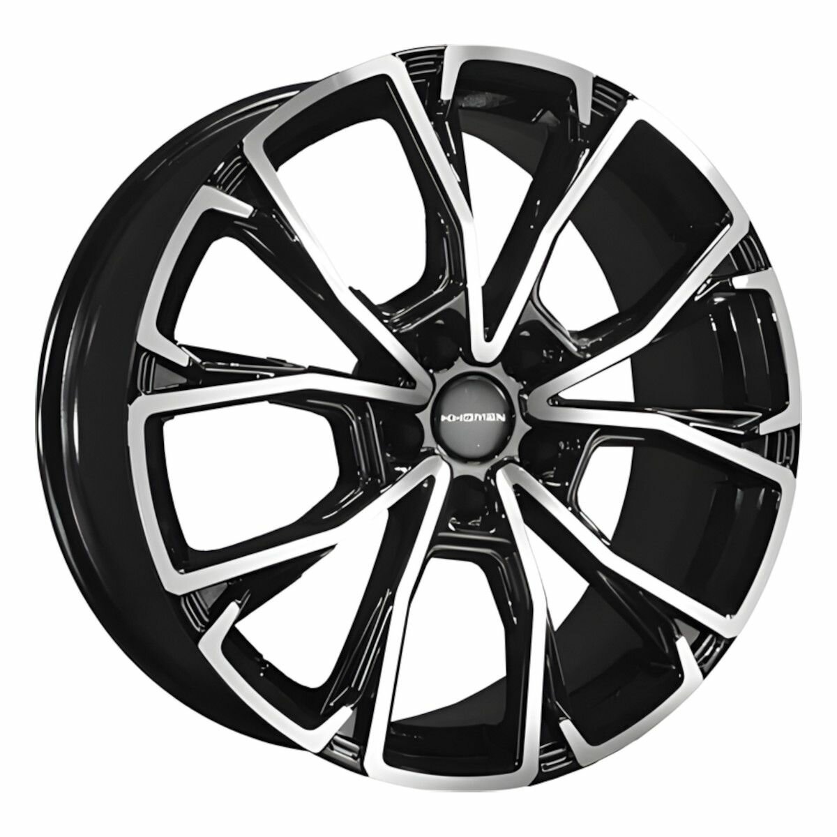 Диск литой Khomen Wheels KHW1907 (Exeed VX/TXL) 7,5\R19 5*108 ET36 d65,1 Black-FP [KHW190705BLF] Fb max 680 kg