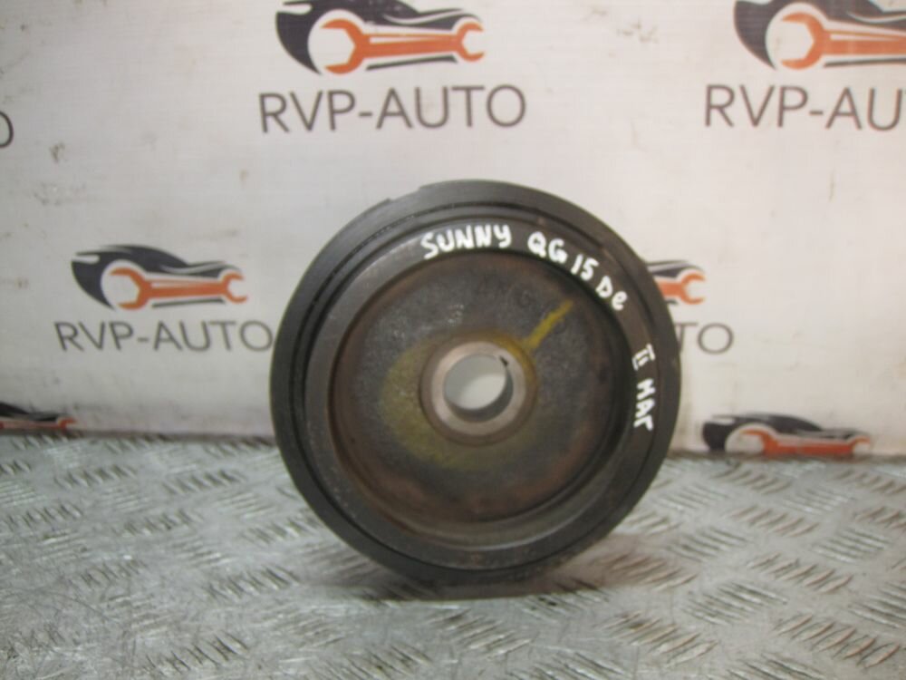 Шкив коленвала QG15DE Nissan Sunny 1.5 1998-2004 QG15DE