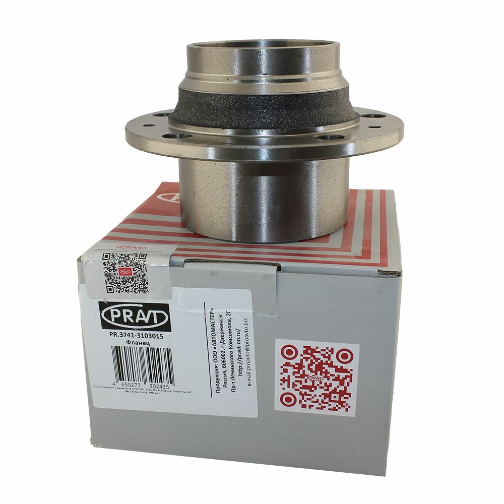 PRAVT Ступица колеса переднего/заднего УАЗ 3151 Бобик, 3741 Буханка, Хантер, Патриот, для а/м без АБС (голая) арт. PR.3741-3103015